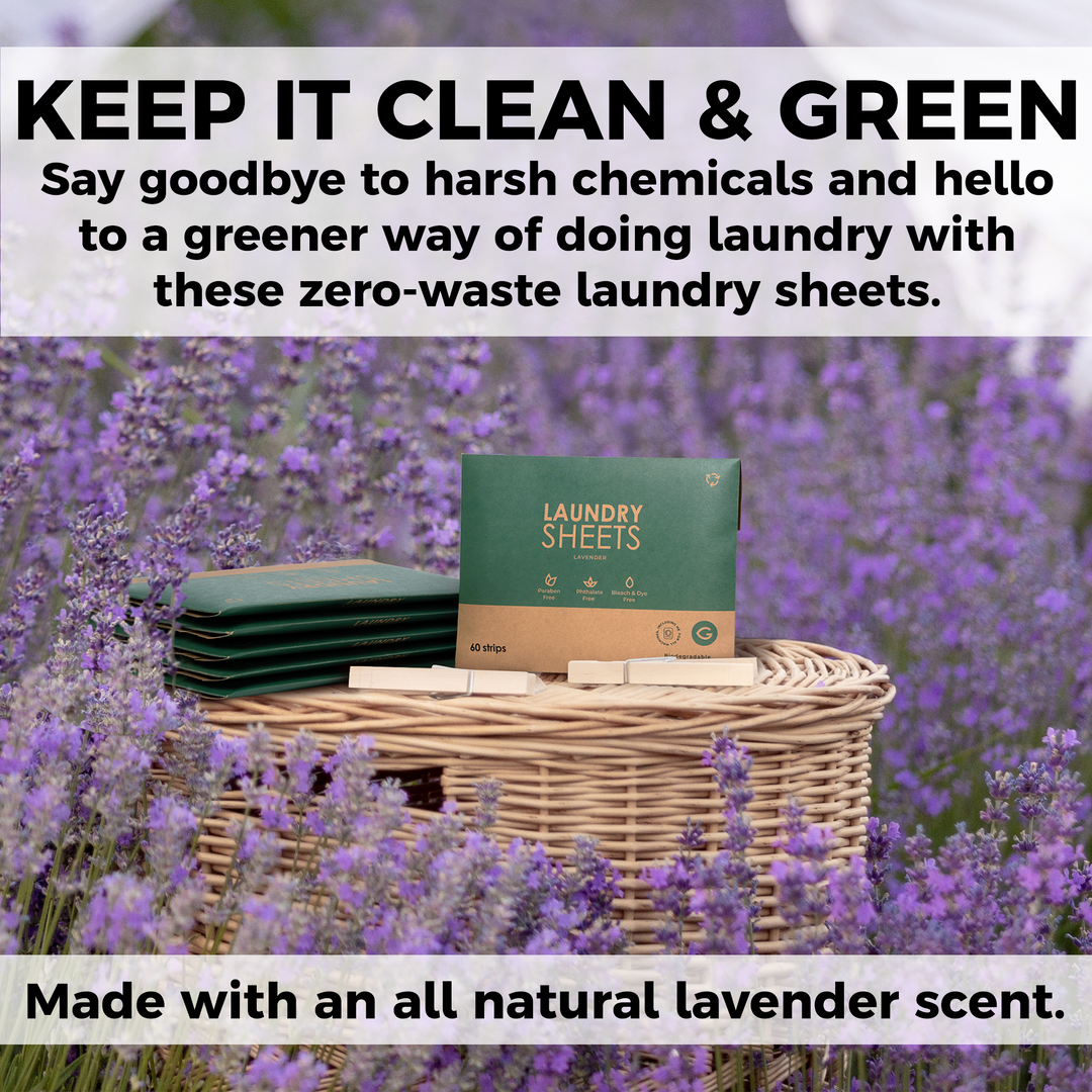 Eco-Friendly Laundry Sheets - Natural & Waste Free (Pack of 60 Strips ...