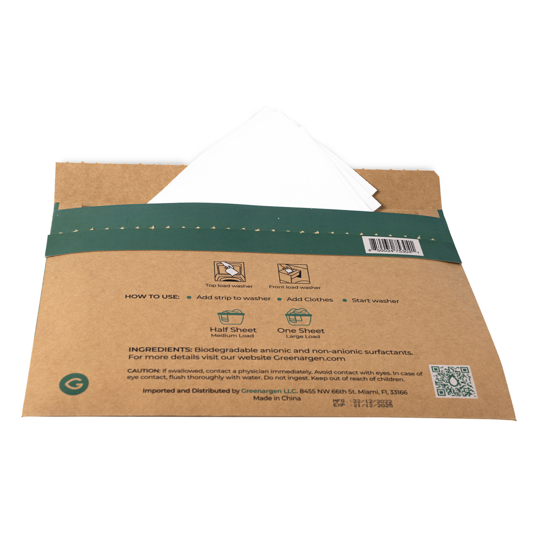 Eco-Friendly Laundry Sheets - Natural & Waste Free (Pack of 60 Strips ...